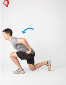 Caida del cuerpo hacia delante